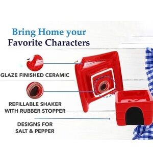 Peanuts | Dining | Peanuts Snoopy Kitchen Set Salt Pepper With Spoon ...